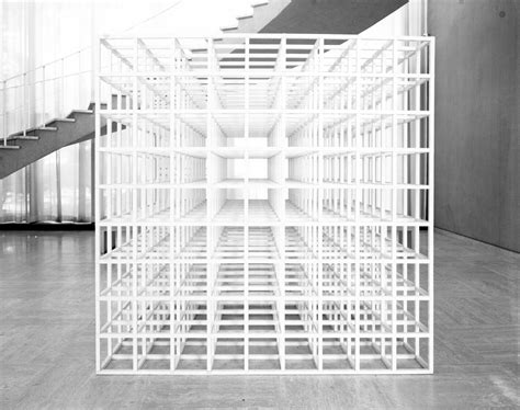 Garadinervi Repertori — Sol Lewitt Nine Part Modular Cube Baked Enamel
