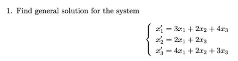 solved find general solution for the