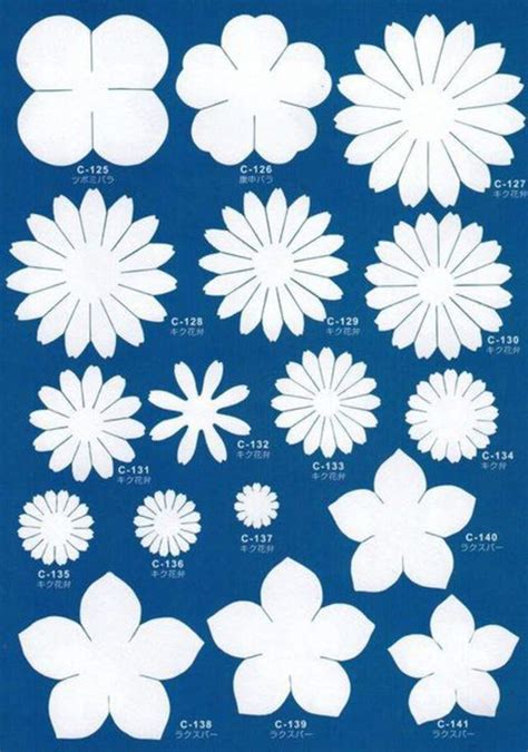 Paper Flowers Paper Flower Template Flower Crafts