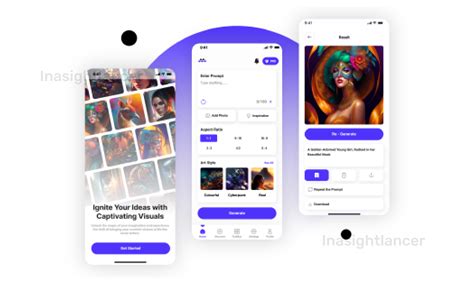 Ai Image Generator Application Iosa Android Ui Kit Community Community Figma