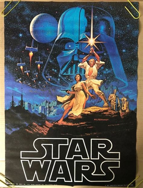 Star Wars Original Vintage Movie Poster Hildebrandt 1977 Etsy