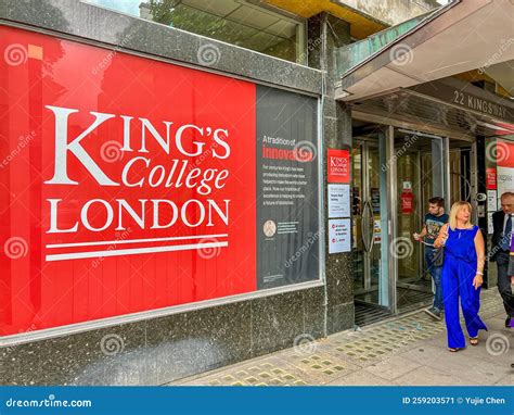 the office building of king s college london editorial photo image