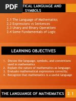Lesson 3. Mathematical Language and Symbols | PDF | Set (Mathematics) | Mathematics