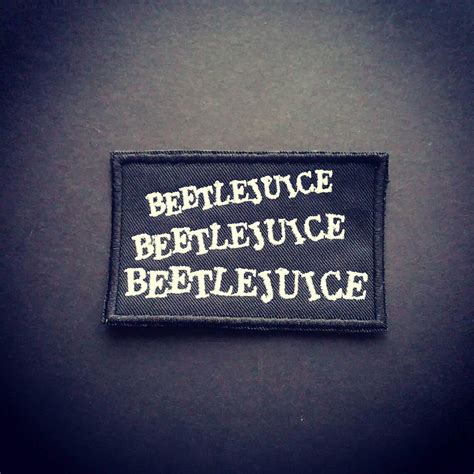 Beetlejuice Patch Sew Or Iron On This Patch Horror Patch Goth Patch Awesome Also Available
