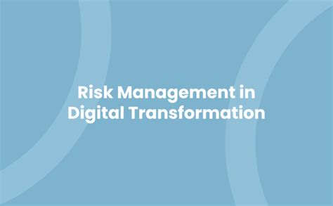 Risk Management In Digital Transformation Avrion Crm