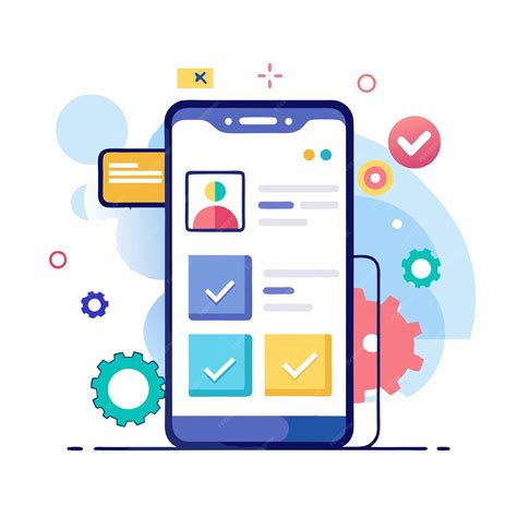 Premium Vector Completed Sign For Ui Checkmark Checklist Icon Ui Illustration Application Form