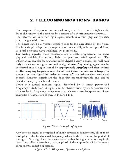 Ch02 Telecommunications Basics Pdf Signal Electrical Engineering Modulation