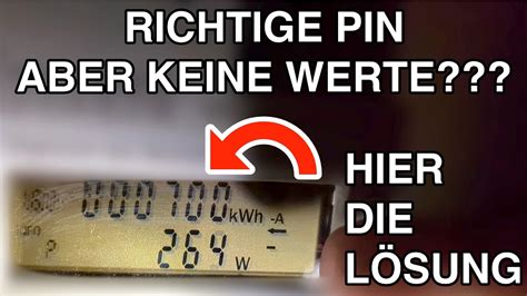 Solar E 32 Probleme bei der Stromzähler Programmierung PIN Eingabe itron YouTube