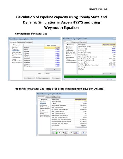 Calculation Of Pipeline Capacity Using Steady State And Dynamic Simul…