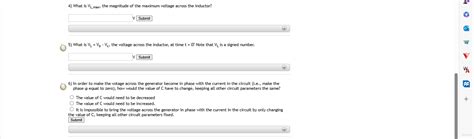 Solved A Circuit Is Constructed With An AC Generator A Chegg