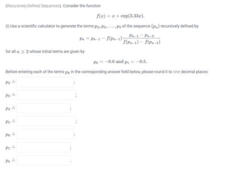 solved recursively defined sequences consider the