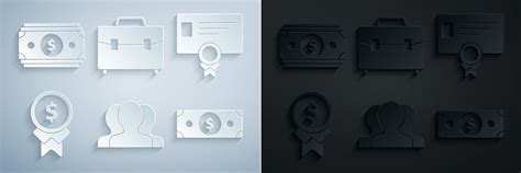 사용자 그룹 인증서 템플릿 좋은 작업에 대한 보상 스택 지폐 현금 서류 가방 및 아이콘 벡터 3차원 형태에 대한 스톡 벡터 아트 및 기타 이미지 Istock