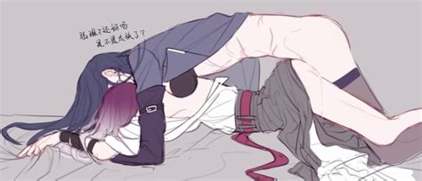 Rule 34 1futa 1girls All Fours Ambiguous Penetration Black Hair