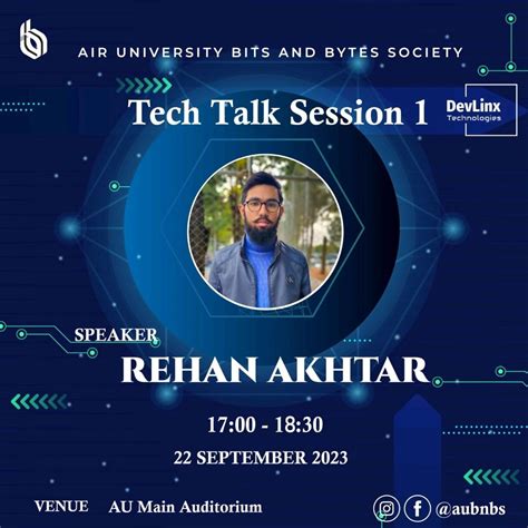 Air University Bits And Bytes Society On Linkedin Techtalk Technology Innovation Event
