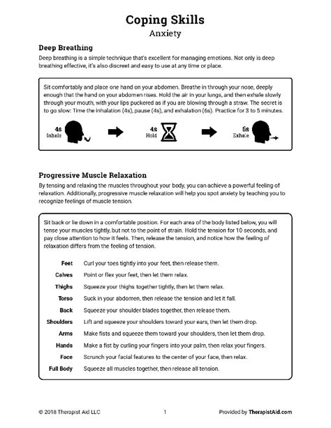 Anxiety Worksheets 371x480