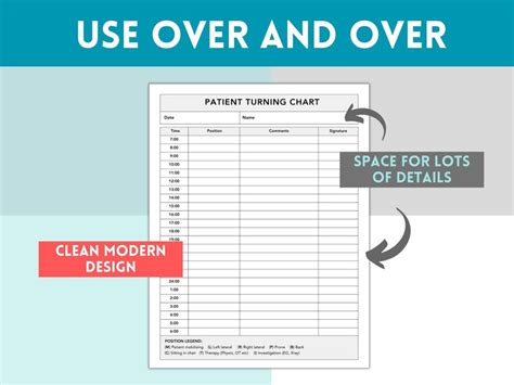 Patient Positioning And Turn Chart Patient Repositioning Chart