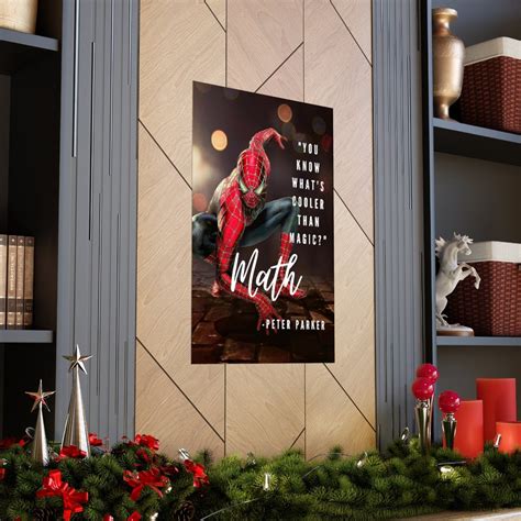 Spider Man Math Poster Etsy