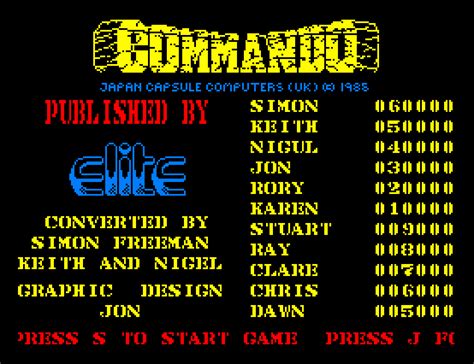 Commando Amstrad Cpc 002 The King Of Grabs