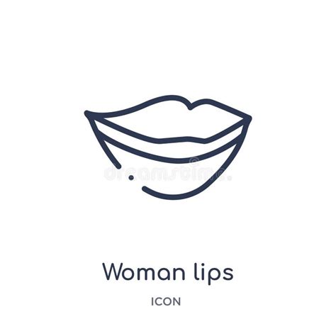 Linear Woman Lips Icon From Beauty Outline Collection Thin Line Woman