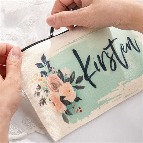 Personalized Makeup Bag For Women Bridesmaid Proposal Ts Custom