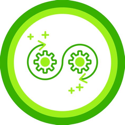 Devops Green Tone Circle Icon 48277565 Vector Art At Vecteezy