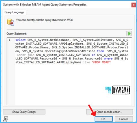 Get Installed BitLocker MBAM Agent Details Using SCCM Query HTMD Blog