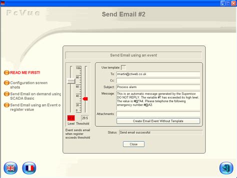 Email Project Using Native Mail Server Pcvue Pcvue