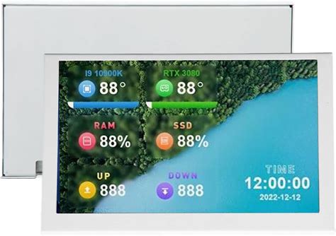 Computer Temp Monitor In IPS USB C Mini Screen AIDA PC CPU GPU Data Monitor PC Sensor Panel
