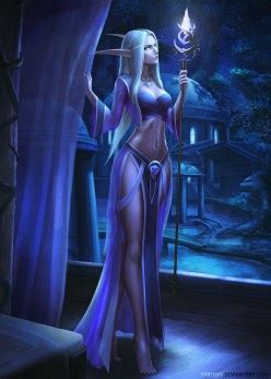 Void Elf Female Artist Fan Foxy World Of Warcraft Waifu Clan