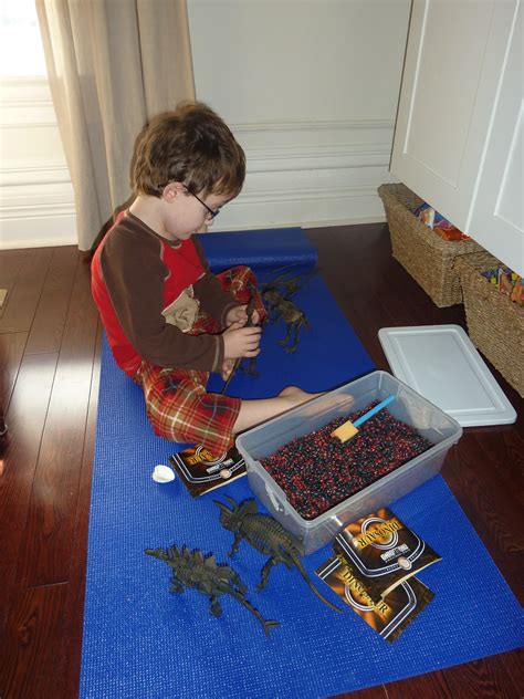 Dinosaur Fossil Digging Activity Making Montessori Ours