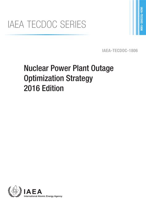 Pdf Nuclear Power Plant Outage Optimization Strategy 2016 Edition