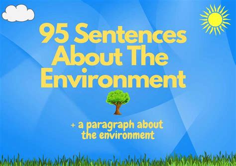 95 Sentences About The Environment To Boost Your Vocab
