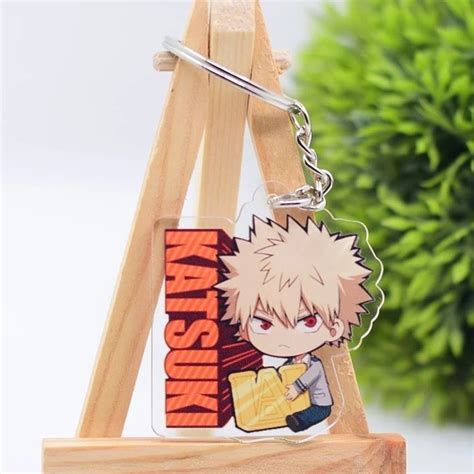 My Hero Academia Chibi Katsuki Bakugou Acrylic Keychain Keyring Pendant