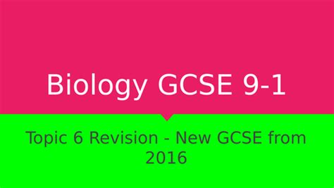 Aqa Gcse Biology Topic 6 Inheritance Variation And Evolution Revision Powerpoint Teaching Resources