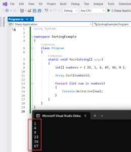 How To Sort An Array In C With Examples AspDotnetHelp Com