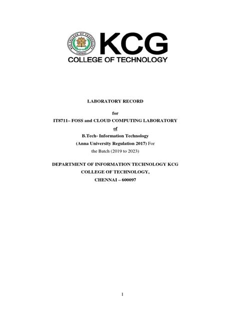 It8711 Foss Cloud Computing Lab Manual Master Pdf Virtualization Virtual Machine