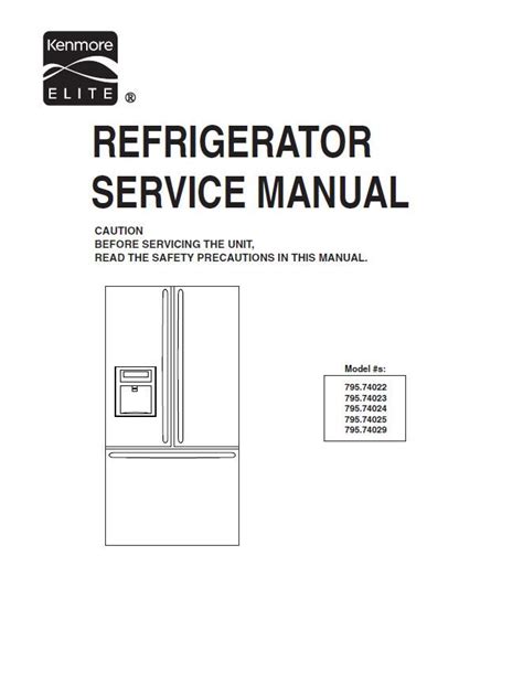 Manual For Kenmore Elite Refrigerator At Ryan Hannum Blog