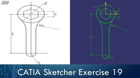 Catia Sketcher Exercise Sketch 19 Youtube