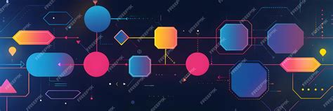 Premium Photo Illustrative Business Flowchart Displaying Sequential Process Steps Tasks And
