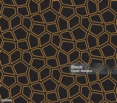 Seamless Vector Mosaic Pattern Irregular Cells Background Voronoi