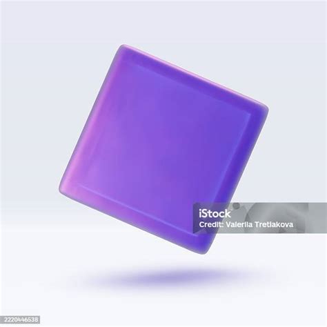 3d 무지개 빛깔의 홀로그램 큐브 정사각형 평행 육면체 지오메트리 그림을 자주색 분홍색 파란색으로 렌더링합니다 디자인 프로젝트 제품 디스플레이 프리젠 테이션 Adv 위해