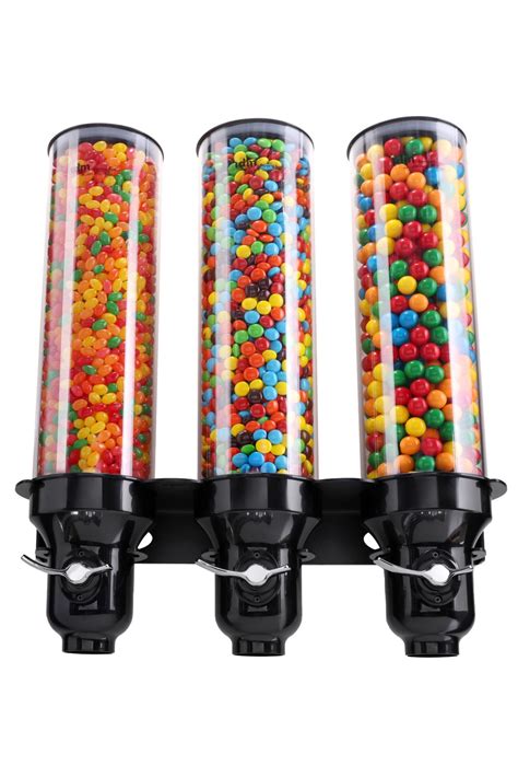 Idm Candy Dispenser H30 Bl Ff Triple Wall Mounted Candy And Snack