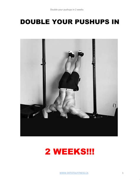 Double Your Pushups In Weeks