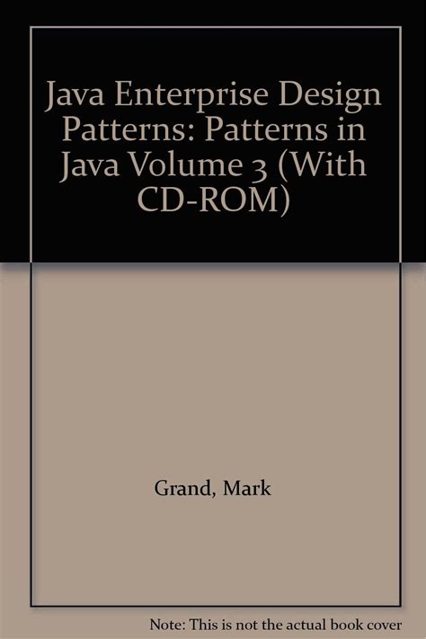 Java Enterprise Design Patterns Patterns In Java Volume 3 With Cd Rom