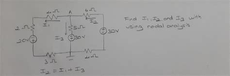 Solved Find I1i2 And I3 With Using Nodal Analysis I2i1i3