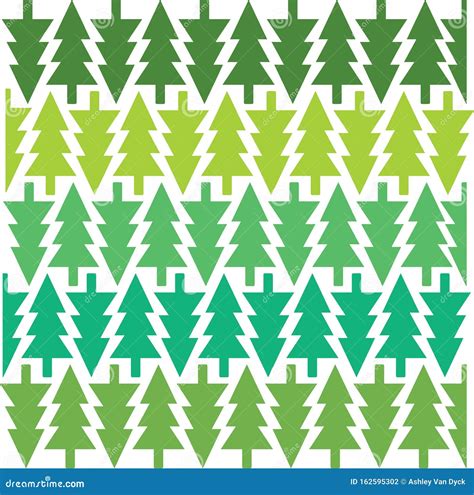 Christmas Tree Repeating Pattern