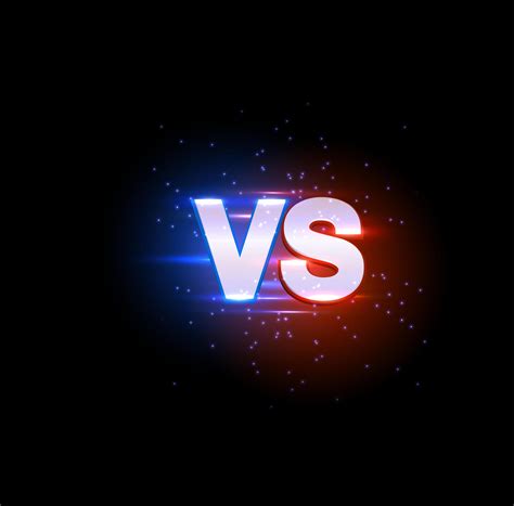 Versus Vs Sparkling Sign Sport Confrontation 46558031 Vector Art At