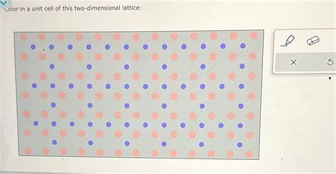Color In A Unit Cell Of This Two Dimensional Lattice