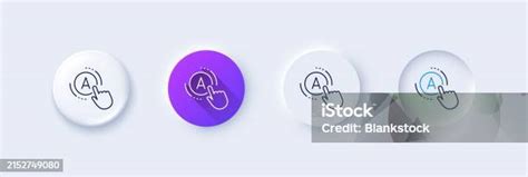 Ab Testing Line Icon Ui Test Button Sign Line Icons Vector Stock