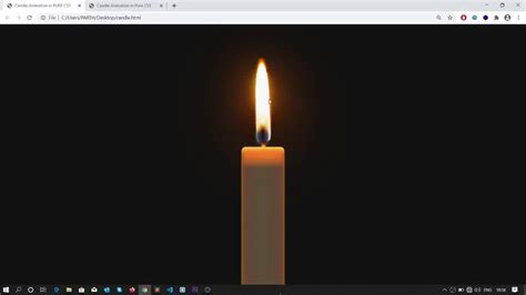 Candle Animation In Pure Css Youtube